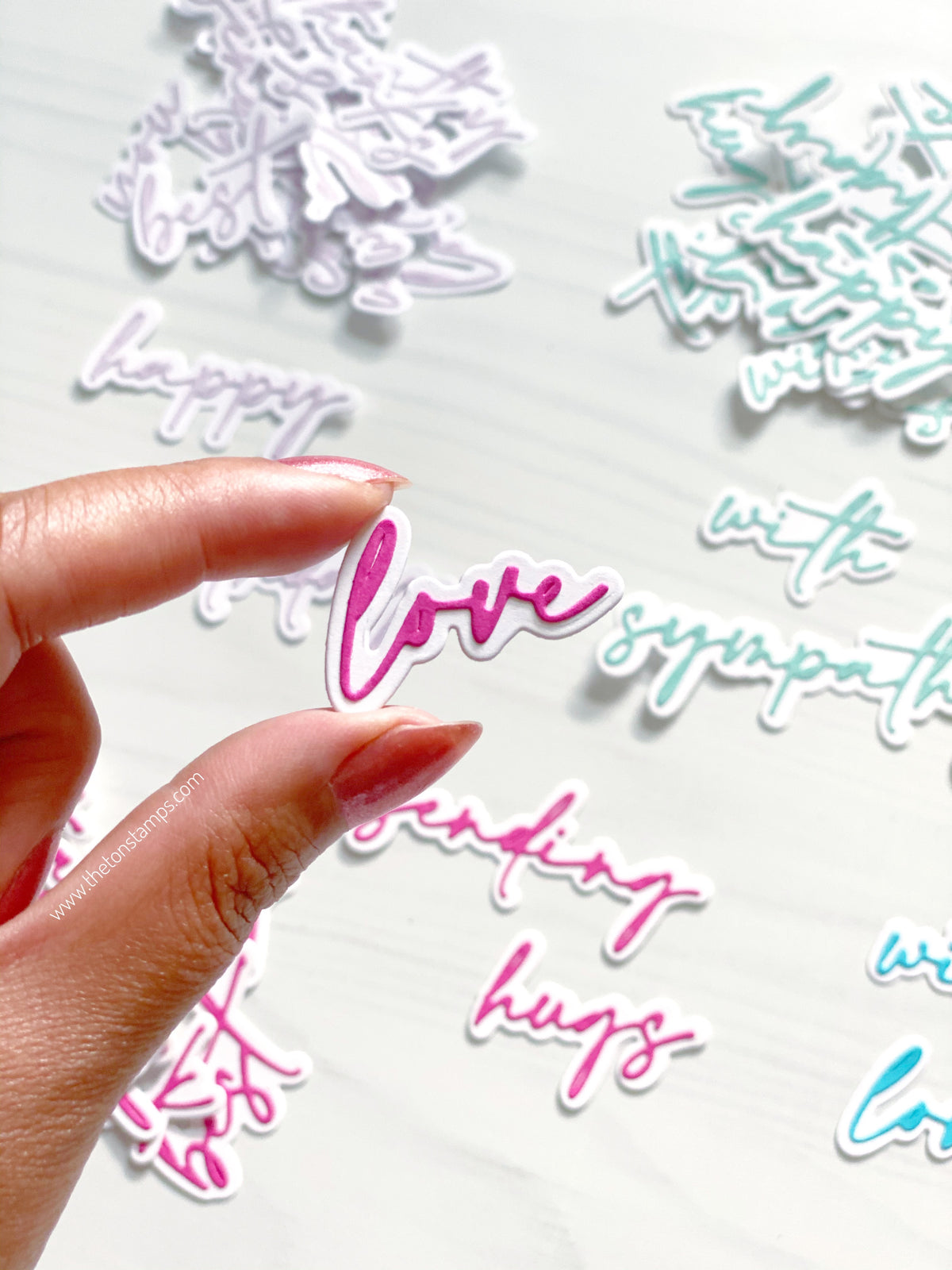 Many Sentiments Coverplate Dies | The Ton