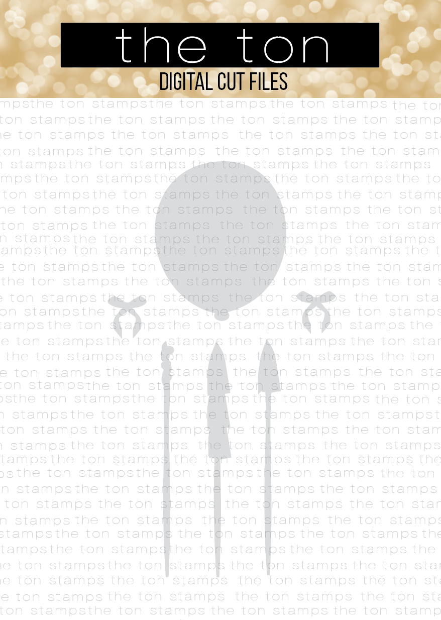 Confetti Balloons SVG Coordinating Cut File | The Ton