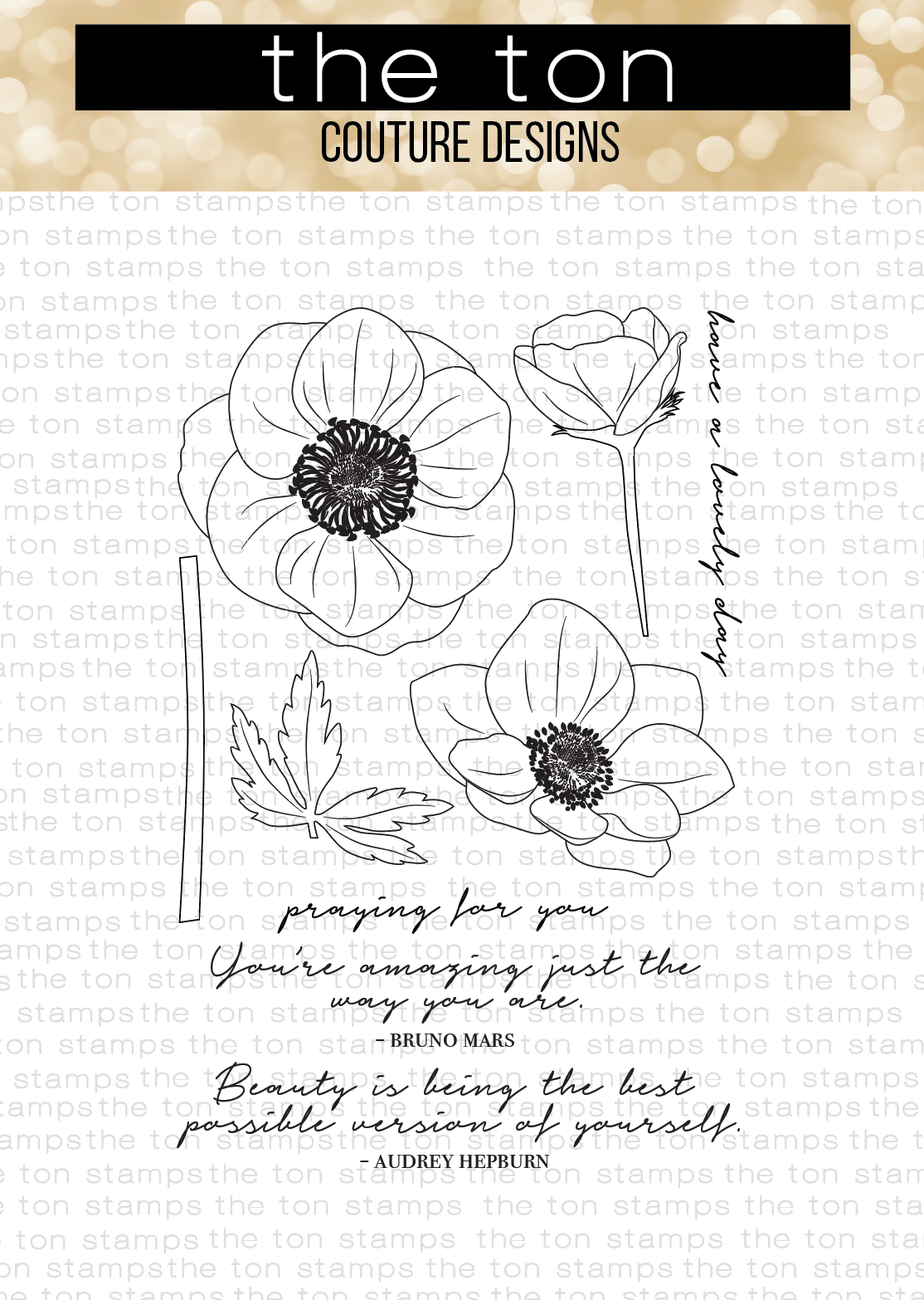 Fresh Cut Anemones (Coord. Outlines) | The Ton