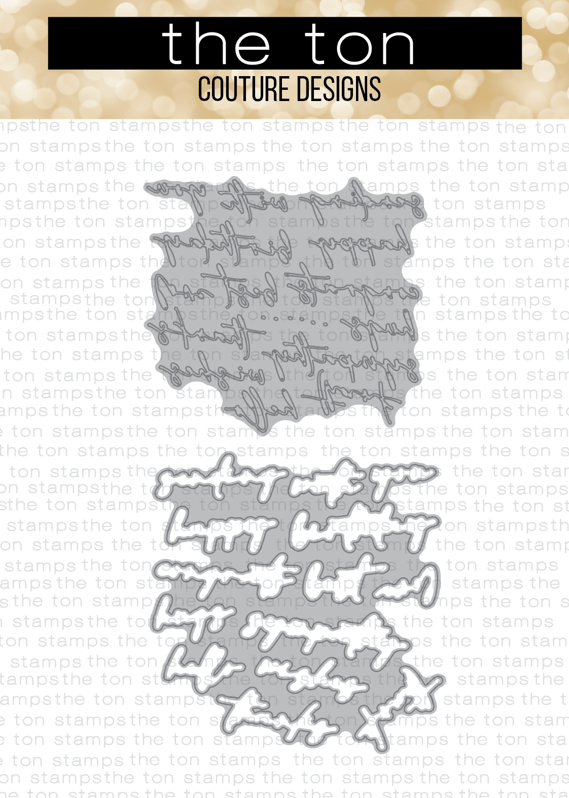 Many Sentiments Coverplate Dies | The Ton